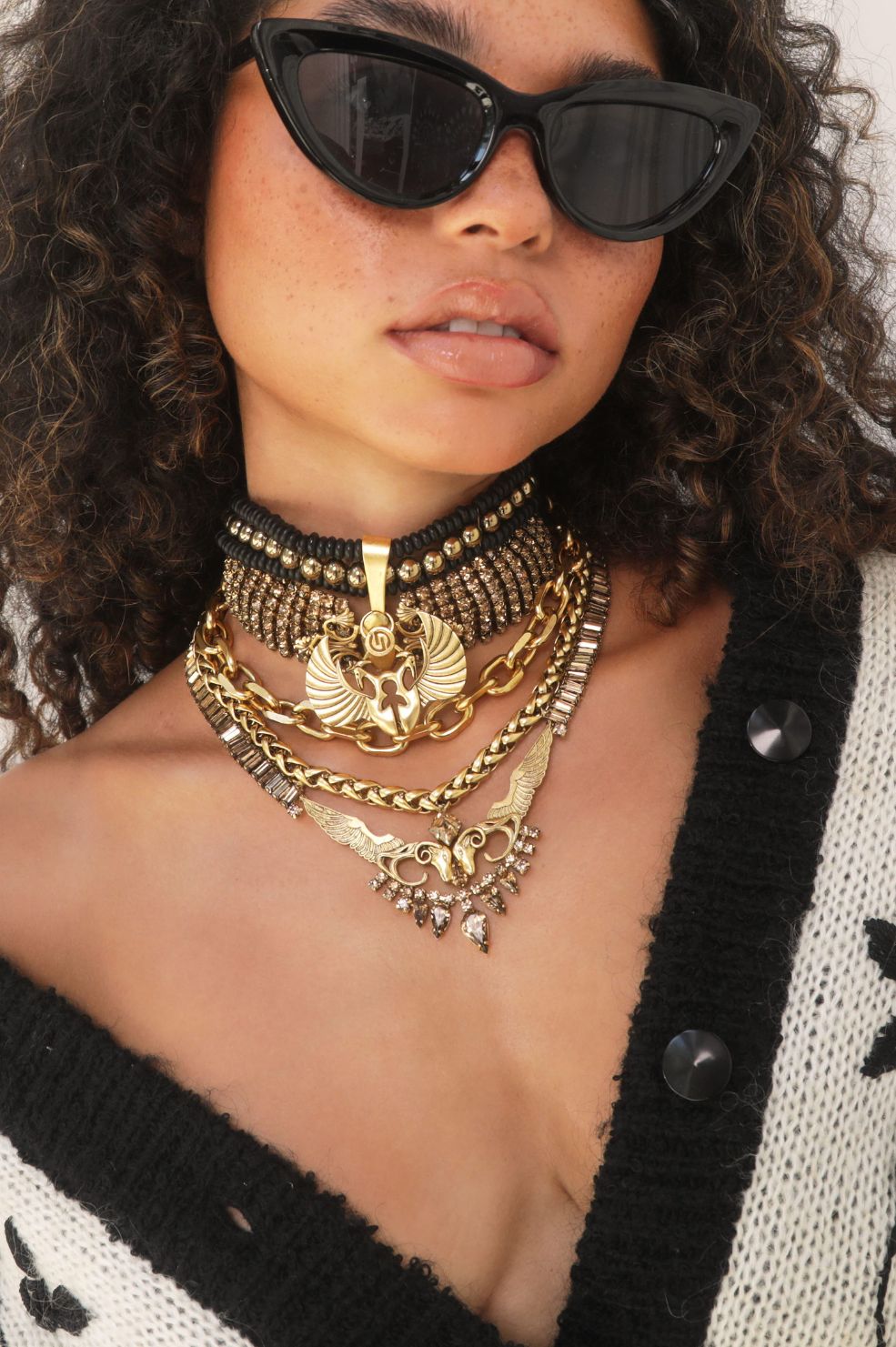 DYLANLEX Chain Necklace | 18k Gold Plated | Layerable | Vintage Style ...