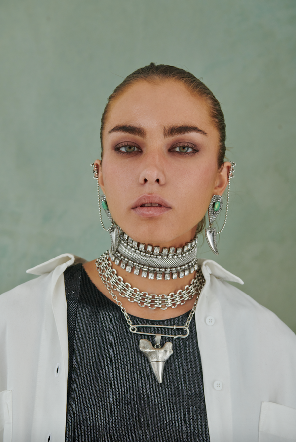 Luxury Chain Necklace | Silver Plated Plated | Vintage Style | Safety ...