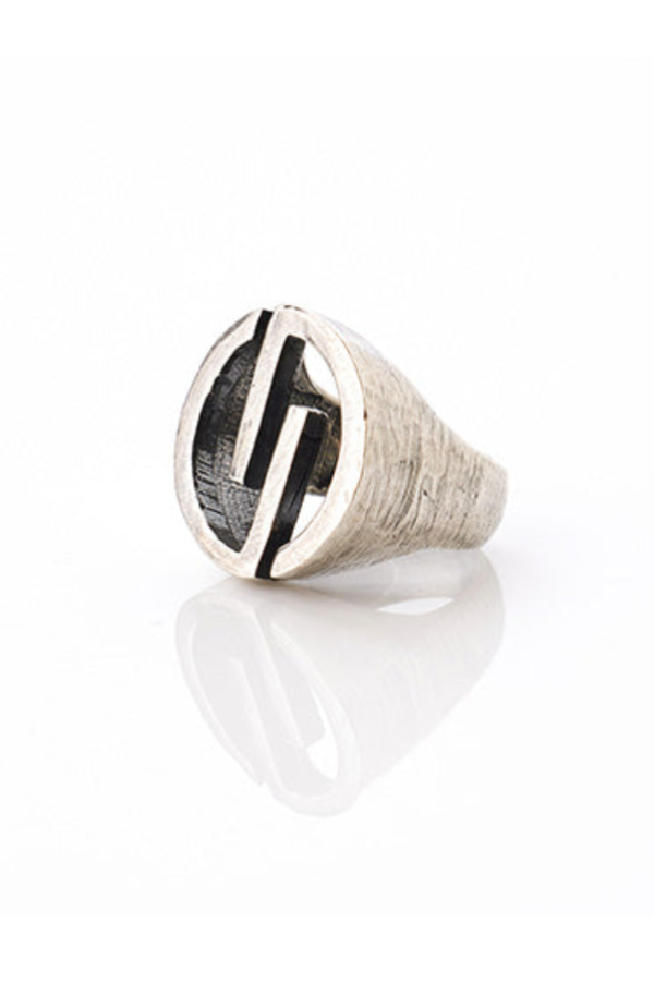 DL LOGO RING: Sterling silver initial ring – DYLANLEX